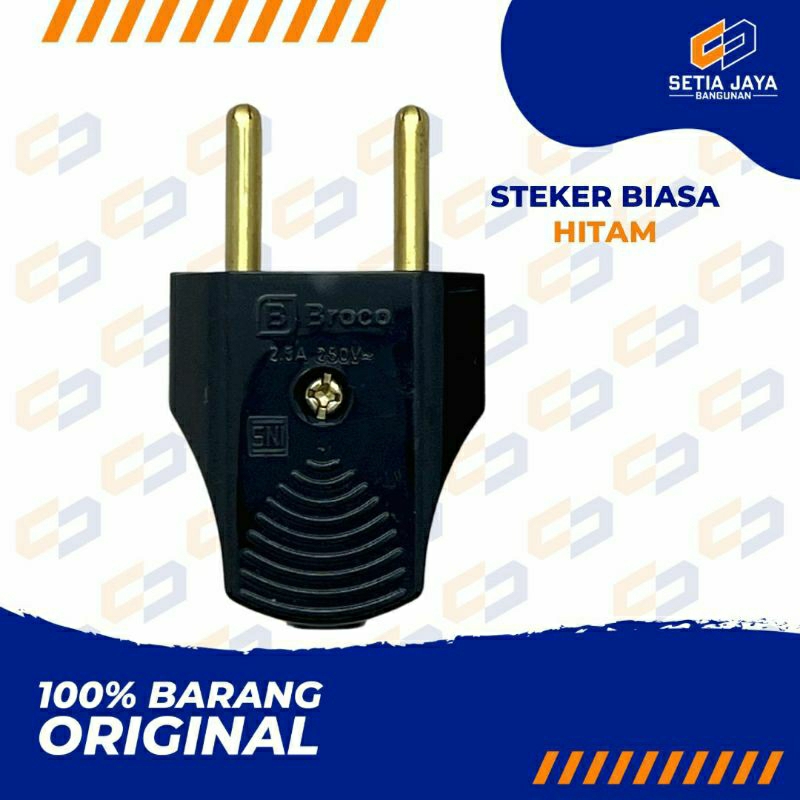 Jual Steker / Colokan Gepeng / Biasa Listrik / Kabel Broco Tipis / Mini ...