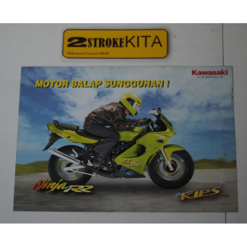 Jual BROSUR KAWASAKI NINJA 150RR KR150 KR 150 2Tak 2T CBU THAILAND ORIGINAL (LEAFLET) | Shopee ...
