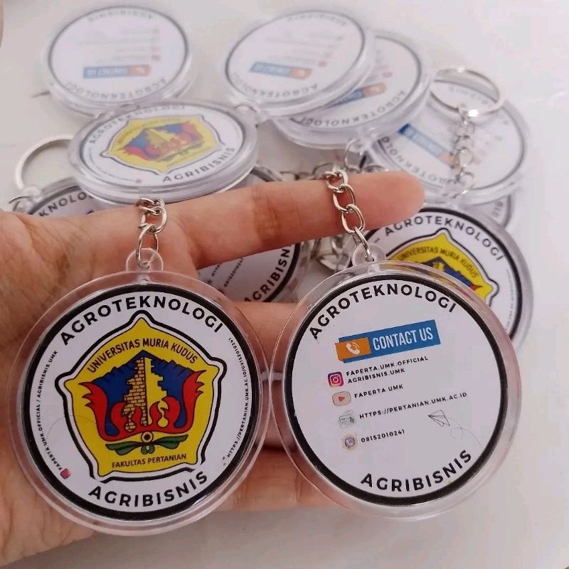Jual GANTUNGAN KUNCI AKRILIK INSERT PAPER BULAT 2 sisi Custom Gambar ...