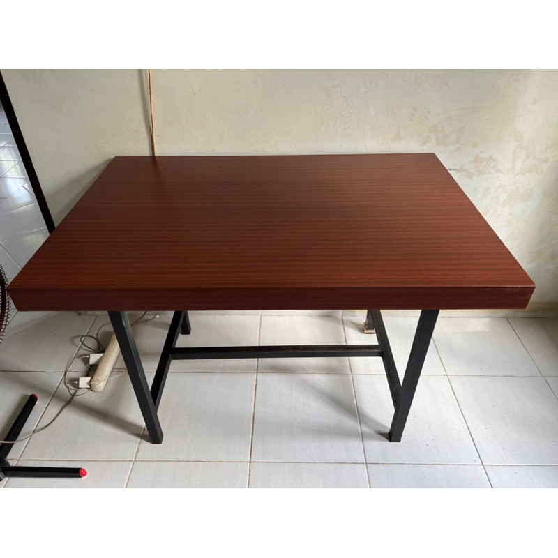 Jual meja makan HPL / meja kantor HPL / meja kafe | Shopee Indonesia