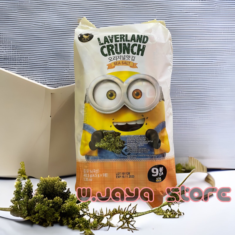 Jual LAVERLAND CRUNCH SEAWEED SEA SALT / HOT & SPICY / CHEESE | Shopee ...