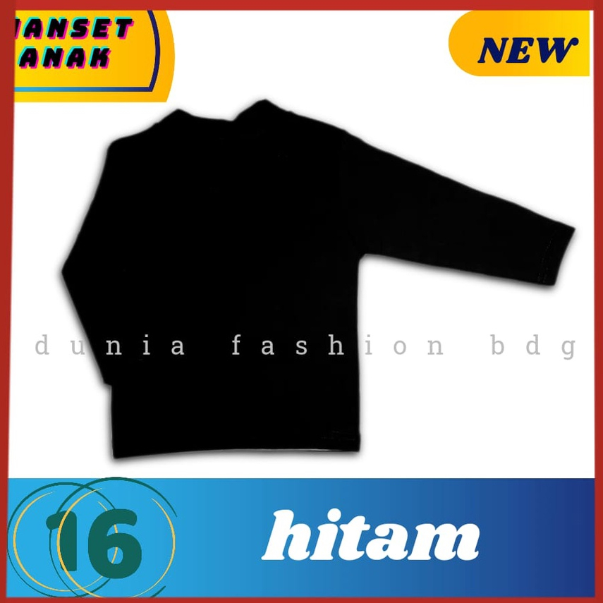 Jual baju manset anak lengan panjang 1-13 tahun hitam | Shopee Indonesia