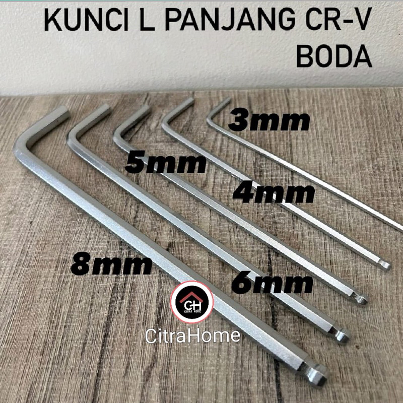 Jual Kunci L Panjang CR-V 6mm Boda | Shopee Indonesia