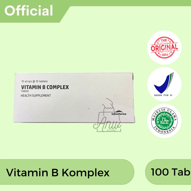 Jual vitamin b complex / vitamin b komplex kimia farma perbox | Shopee ...