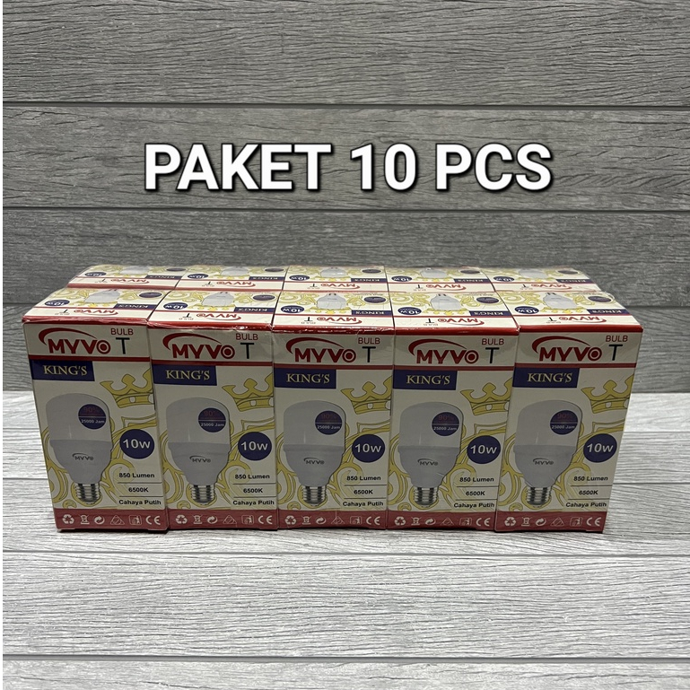 Jual ( PAKET 10 PCS ) MYVO KINGS LAMPU LED CAPSULE 10W 10 WATT PREMIER ...