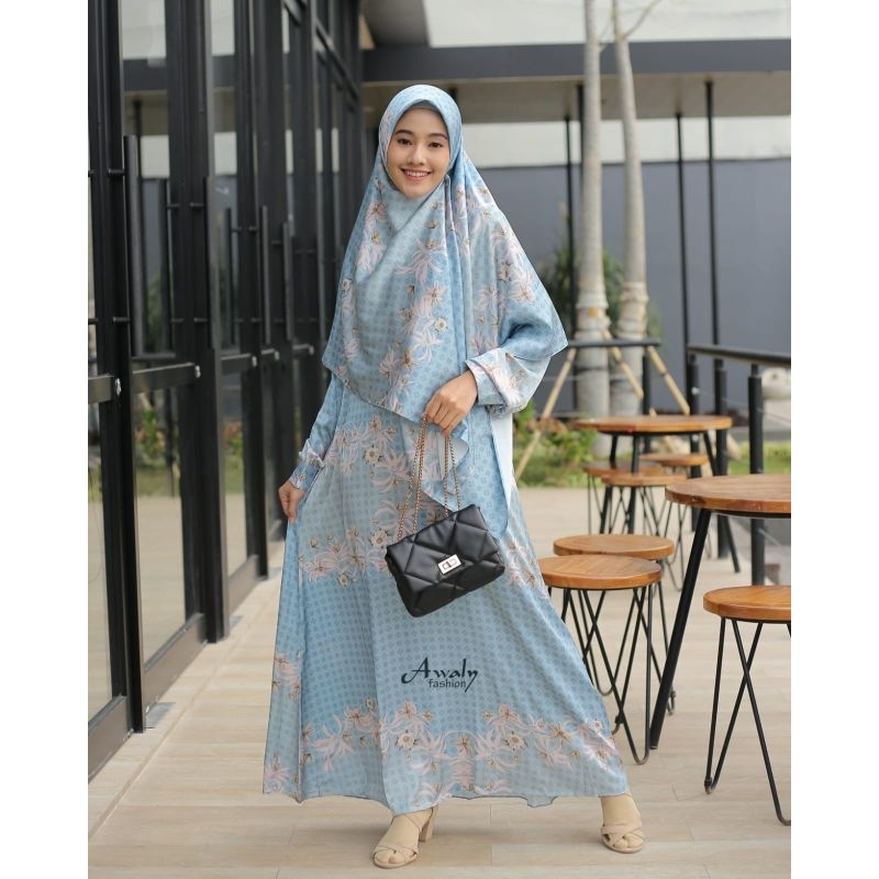 Jual Gamis Set Hijab Freya | Shopee Indonesia