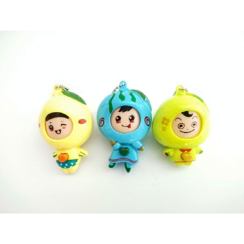 Jual Gantungan Kunci Karakter Bayi buah/ Gantungan Kunci Karakter/ Gantungan Kunci Lucu | Shopee ...