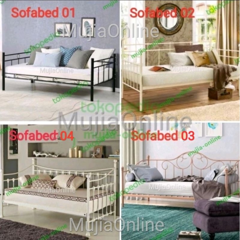 Jual Sofa Bed Day & Night Ranjang Besi Divan Single Modern Minimalis ...