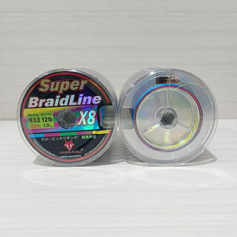 Jual PE Jakkaru Super Braid Line X8 100 m (Multicolor) | Shopee Indonesia