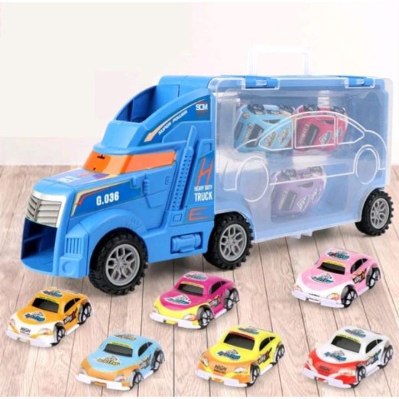 Jual Mainan Slide Storage Truck Pull Back Car Mainan Mobil Mobilan Anak ...