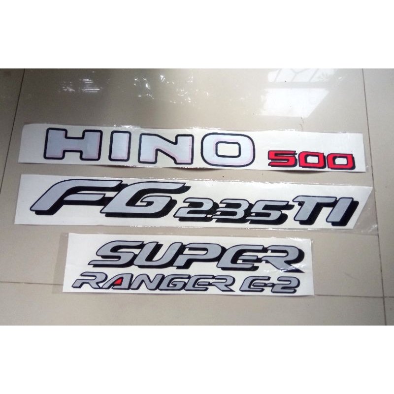 Jual Stiker Hino 500 FG235TI / stiker hino 500 FG 235 TI Super ranger ...