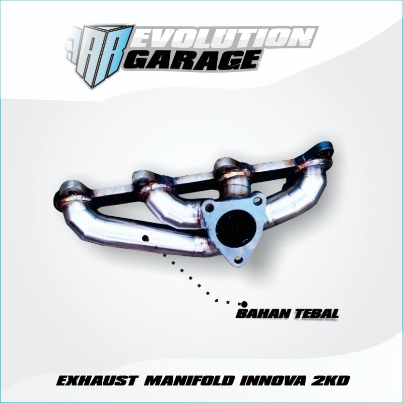 Jual Pipa Exhaust Manifold Innova 2Kd Stainless Steel AR GARAGE ...