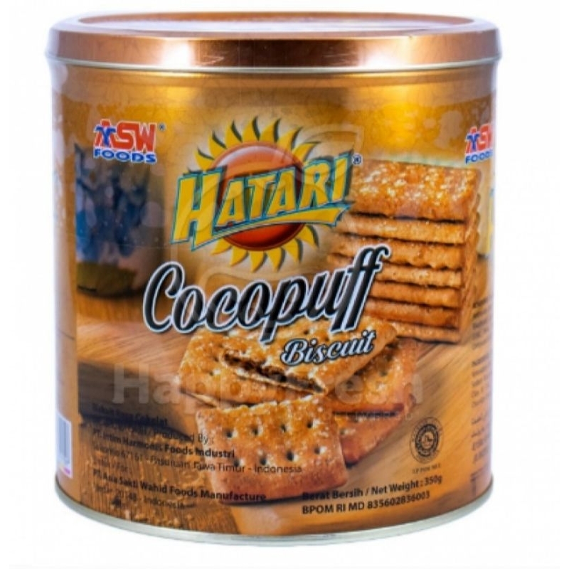 Jual HATARI Cocopuff Biscuit Cokelat 325g | Shopee Indonesia