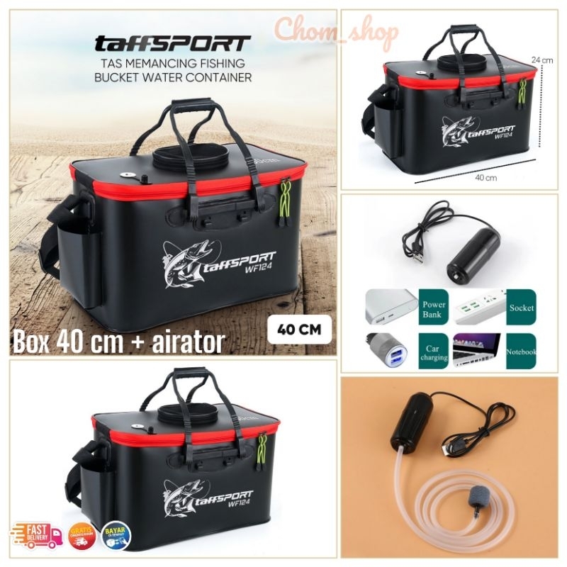 Jual box umpan 40cm/box umpan pancing/box lipat pancing/kotak umpan ...