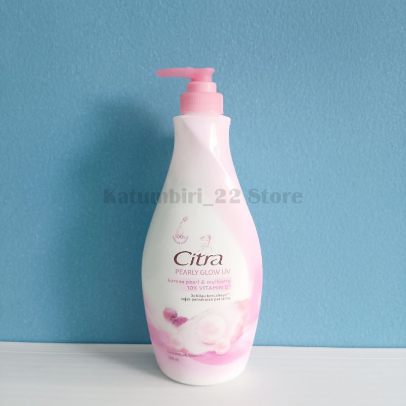 Jual Citra Hand Body Lotion PEARLY WHITE UV 380ml | Shopee Indonesia