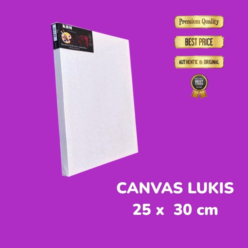 Jual KANVAS LUKIS 25x30 CM/ CANVAS LUKIS HALUS/KANVAS STRETCHED ...