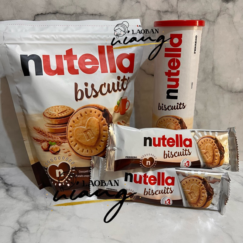 Jual nutella Biscuits pouch tube sachet chocolate biskuit biscuit ...