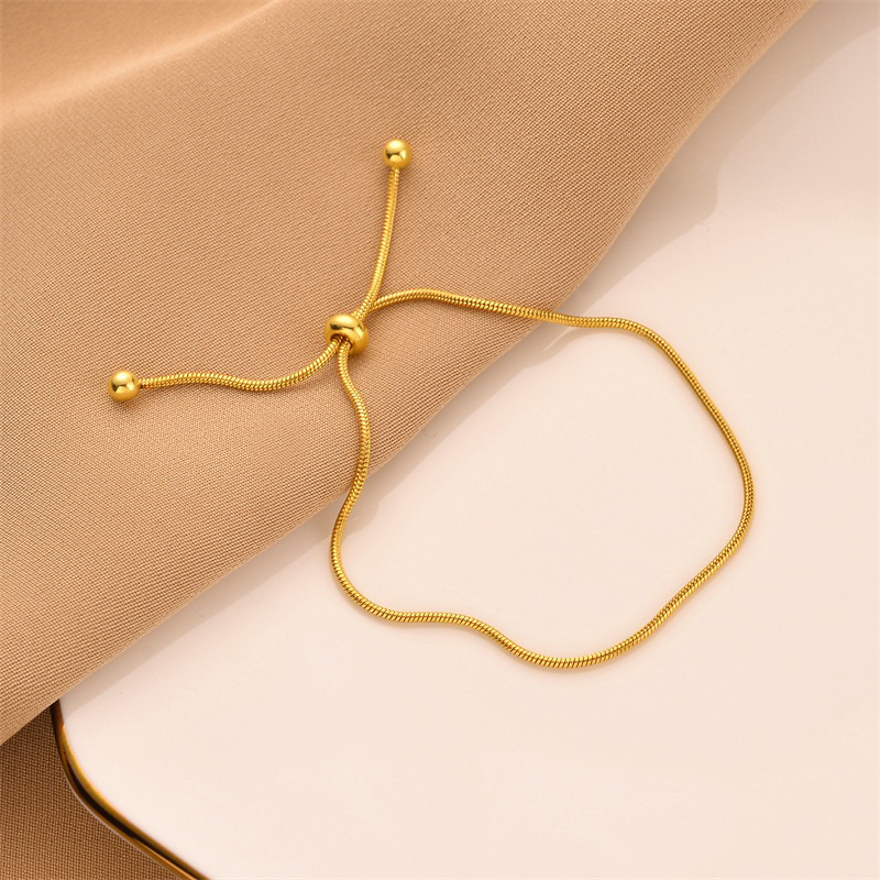 Jual C3 gelang tali serut polos korea asli terbaru cantik titanium asli ...