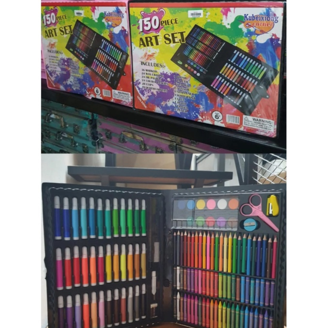Jual Crayon Art Set 150 Pcs / Crayon Art Set / Peralatan Gambar Lukis ...