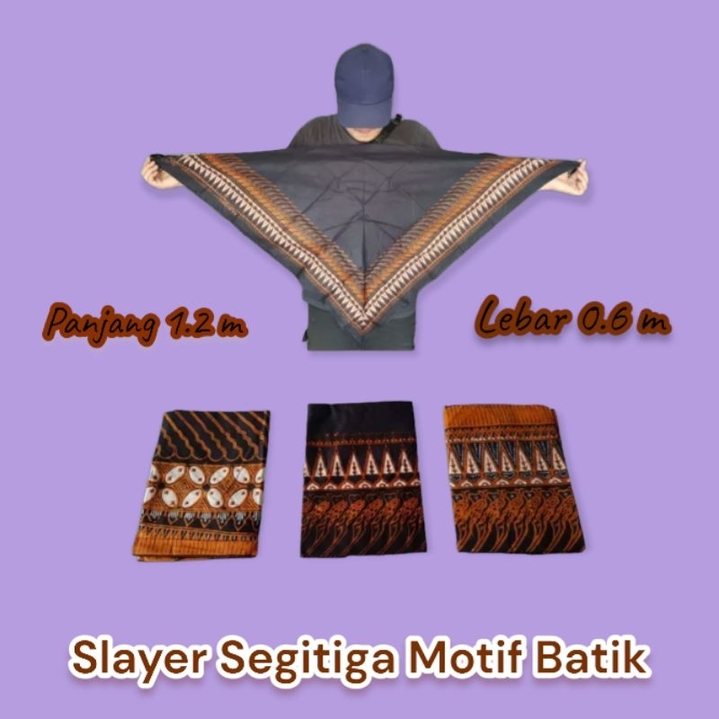 Jual SLAYER PANJANG SEGITIGA BATIK / IKET UDENG JAWA | Shopee Indonesia