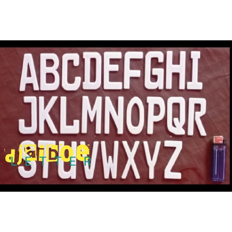 Jual MAL HURUF (cetakan) PLAT NOMOR MOBIL FONT BARU bahan akrilik 2mm ...
