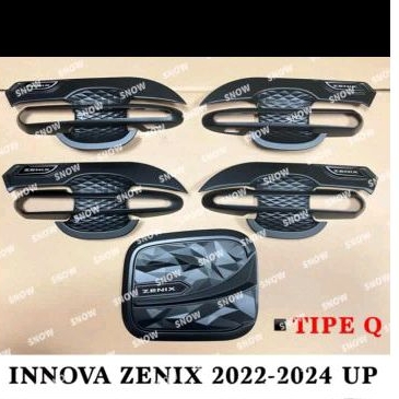 Jual Paket Outer Handle Tank Cover Innova Zenix tipe Q 2023 2024 hitam doff | Shopee Indonesia