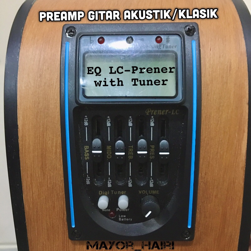 Jual Preamp EQ LC Prener with tuner spul gitar akustik | Shopee Indonesia
