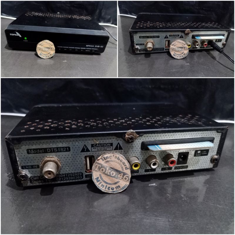 Jual STB Set Top Box DVB Receiver Parabola TopasTv Digital DTS1821 DTS ...