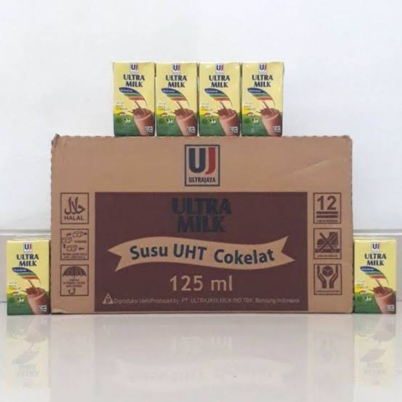 Jual Ultra Milk Susu Ultra UHT Cokelat 125ml 1 dus isi 40 | Shopee Indonesia