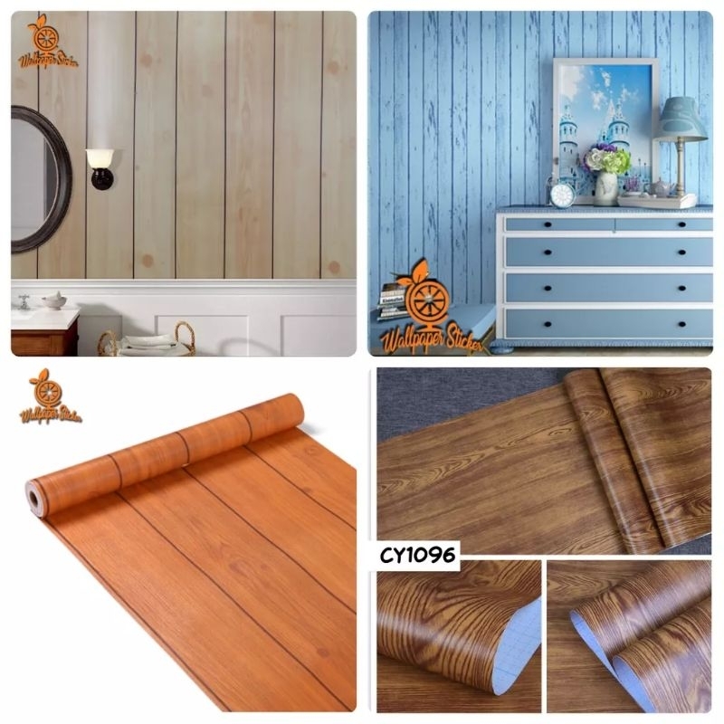 Jual Wallpaper Dinding Motif Serat Kayu Wallpaper Dinding Kayu ...
