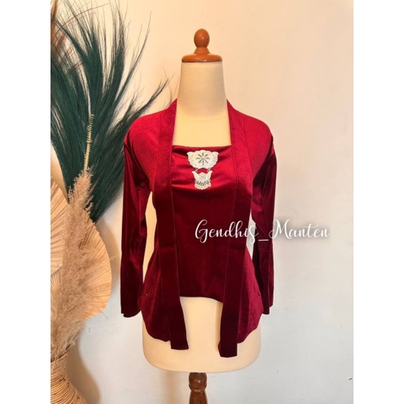 Jual Kebaya Bludru Kutubaru, Body Sepinggang - Warna & Size Lengkap ... Jual Kebaya Bludru Kutubaru, Body Sepinggang - Warna & Size Lengkap ...