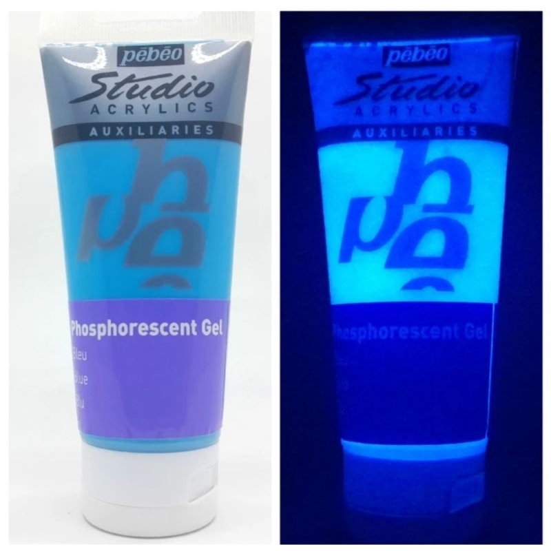 Jual PEBEO GLOW IN THE DARK ACRYLIC PAINT 100 ML PHOSPHORESCENT GEL CAT ...