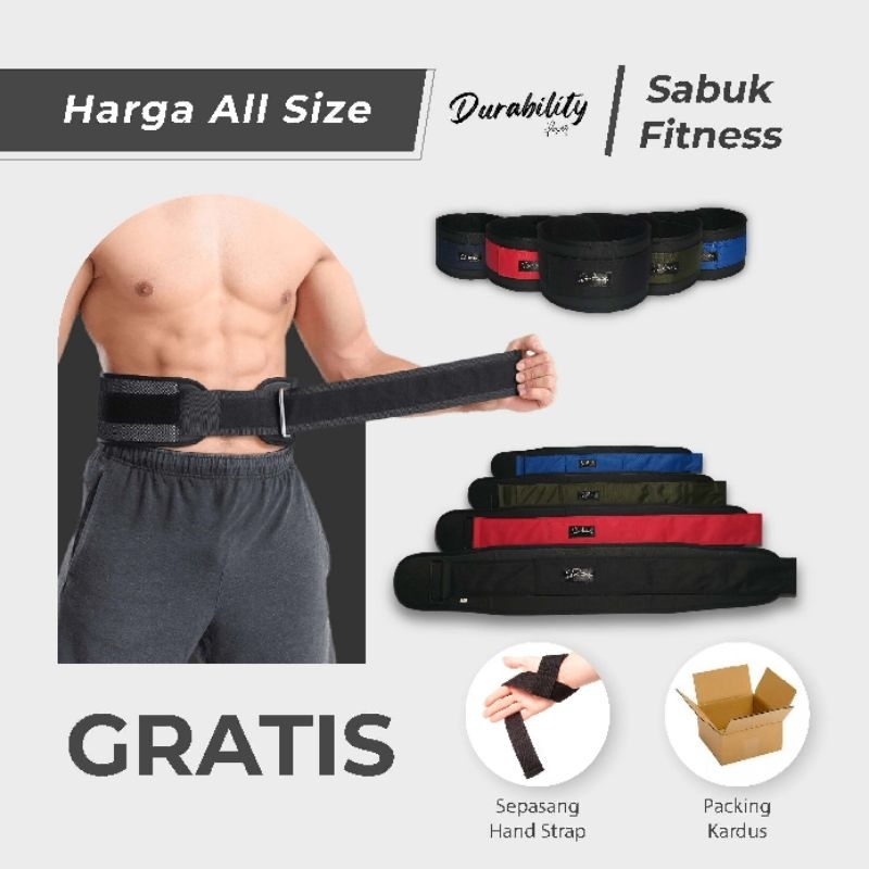 Jual Premium Waist Support Belt - Sabuk Gym Fitness - Bodybuilding ...