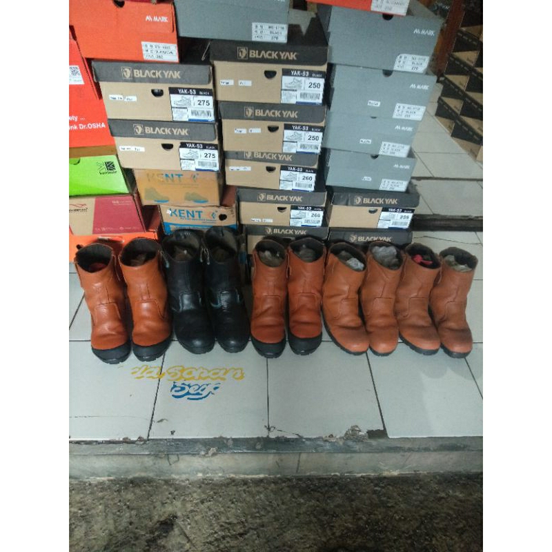 Jual Sepatu Safety boot Second | Shopee Indonesia