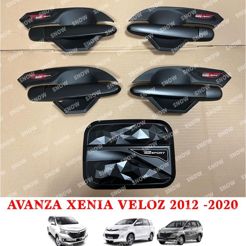 Jual Paket Outer Handle Tank Cover Avanza Xenia Veloz 2012 2015 2018 2020 2021 GR SPORT Hitam ...