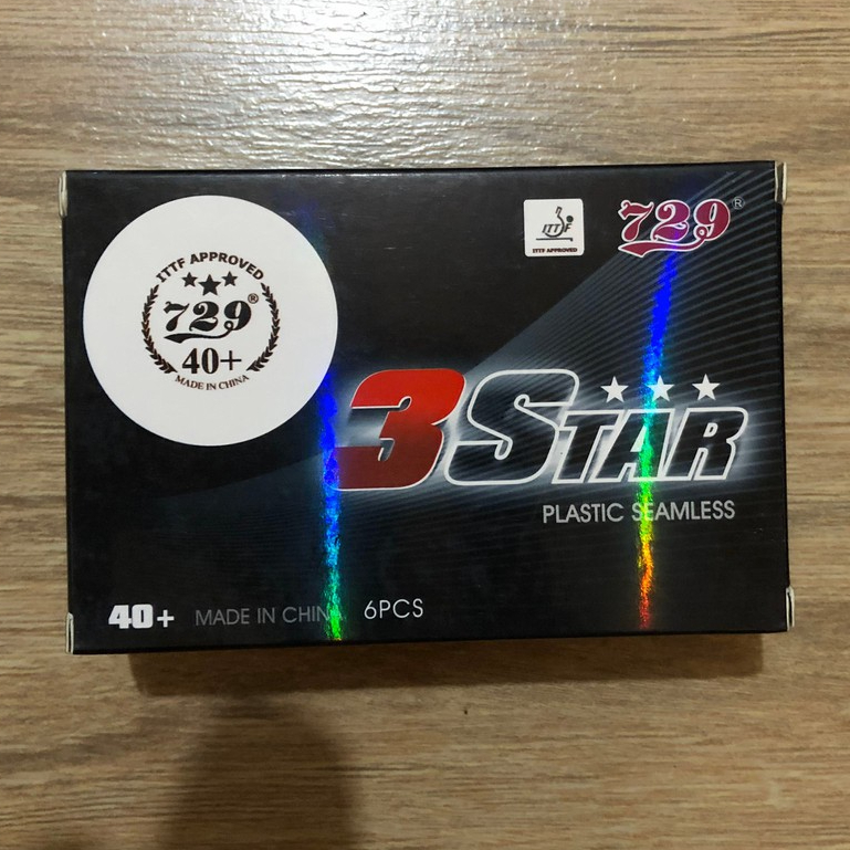 Jual Bola Tenis Meja Bola Pingpong 729 3 Star 40+ isi 6 ORIGINAL | Shopee Indonesia