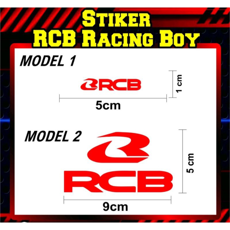 Jual Sticker RCB RACING BOY Logo Stiker Cutting | Shopee Indonesia