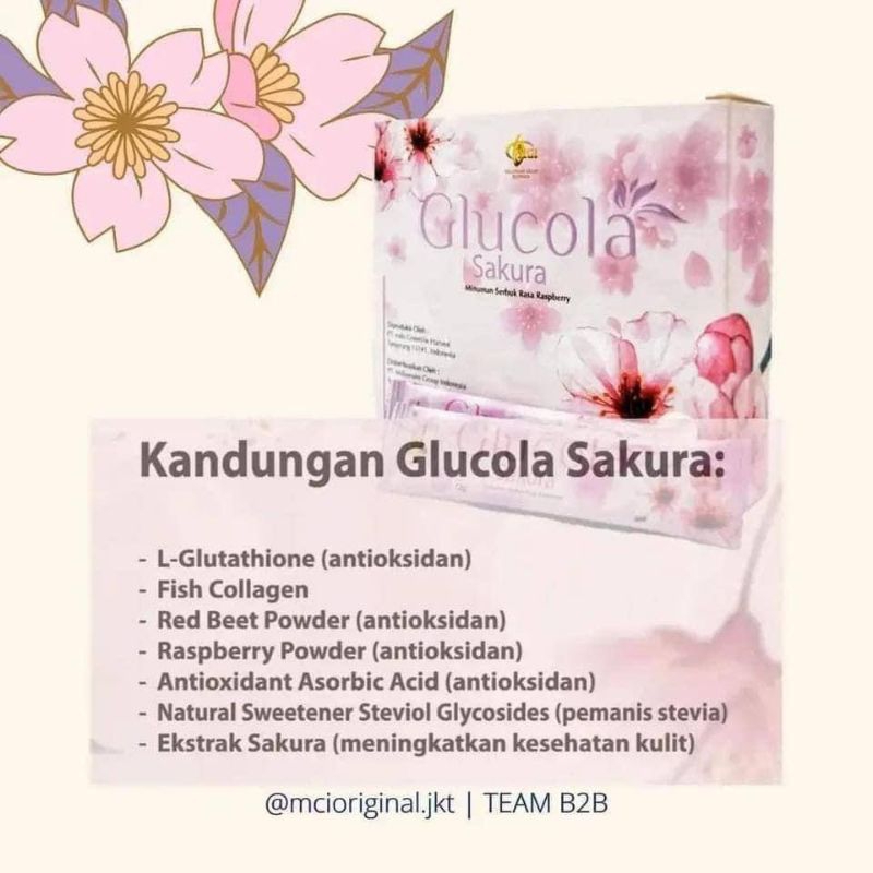 Jual Minuman Kolagen Glucola Sakura MCI | Shopee Indonesia