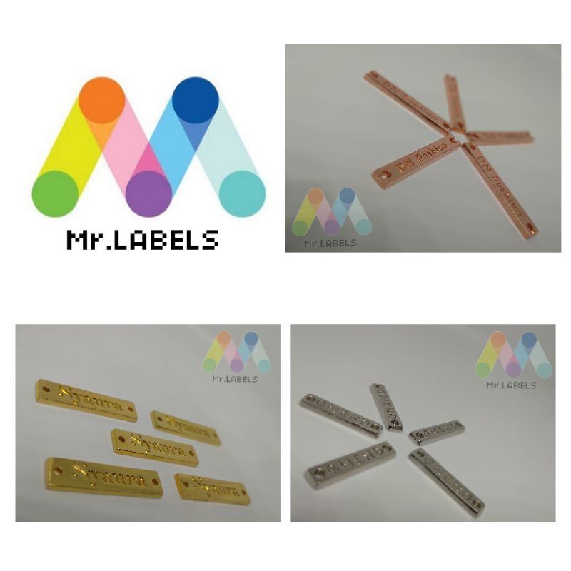 Jual MR.LABELS - ( minimal 500 pcs PROMO !!! ) LABEL LOGAM CUSTOM ...