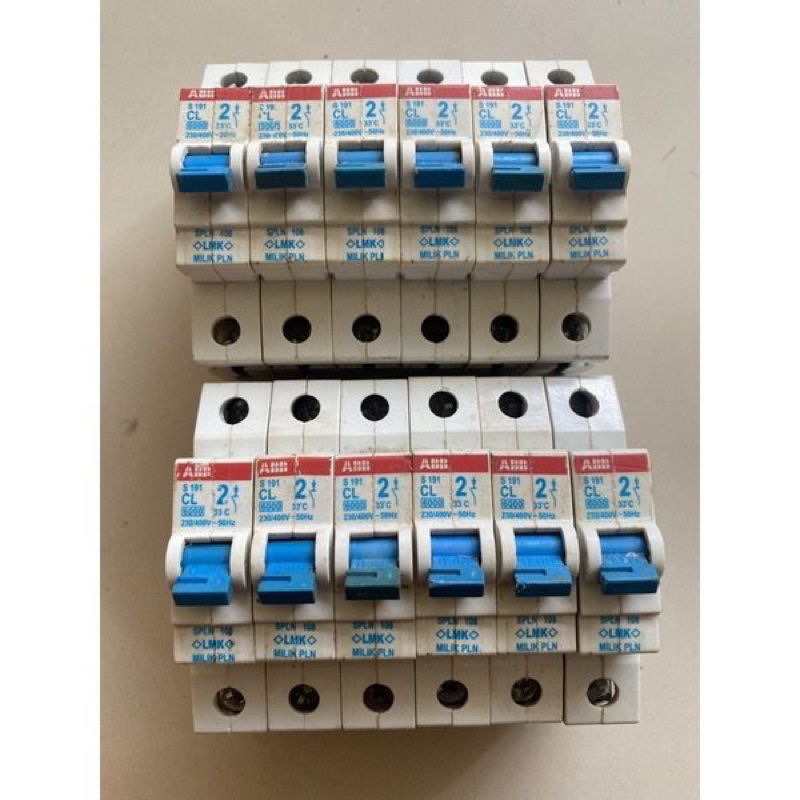 Jual MCB PLN ABB S 191 mulai 2A ,4A , 6A , 10A 1p original | Shopee ...