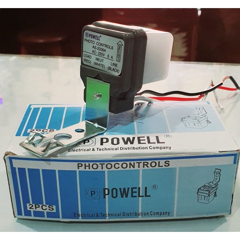Jual Photocell Photocontrols Sensor Cahaya 6A Powell | Shopee Indonesia
