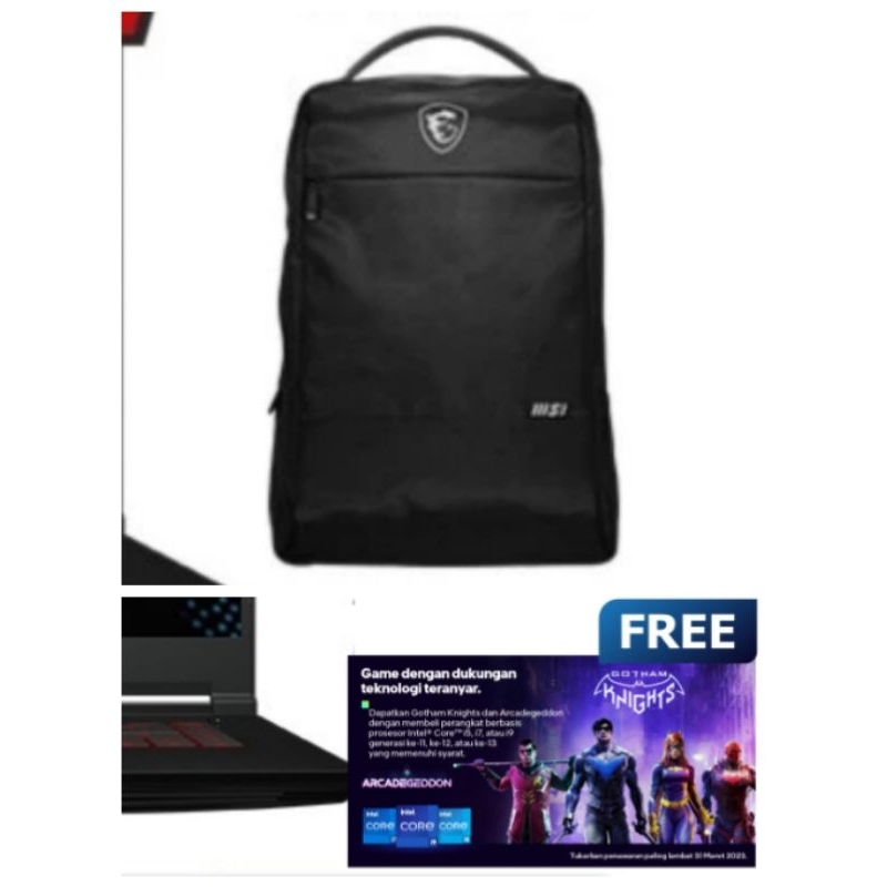 Jual Tas Laptop Backpack MSI Gaming Essential Original | Shopee Indonesia
