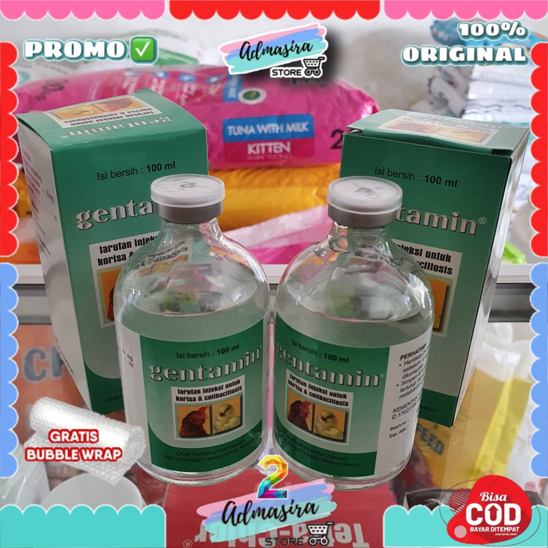 Jual GENTAMIN 100ml larutan injeksi corisa korisa colibacillosis 100 ml ...