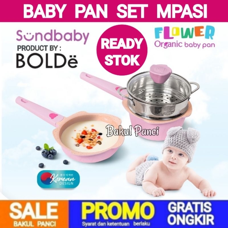 Jual SUNDBABY FLOWER ORGANIC BABY PAN - PANCI SUSU BAYI MPASI - WOK PAN ...