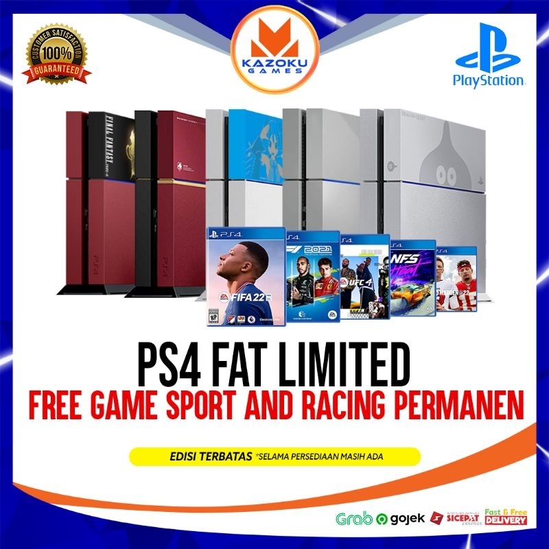 Jual PS4 FAT LIMITED EDITION 500gb + 1 stick+ free Sport & Racing Games ...