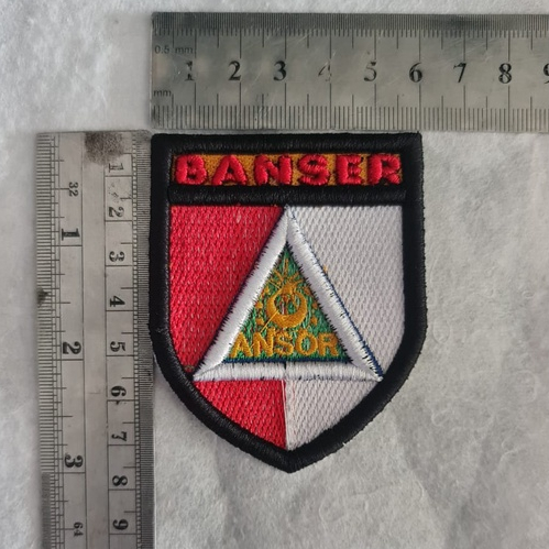 Jual Bordir Timbul 3D logo BANSER NU / Bordir Custom / Bordir Seragam ...