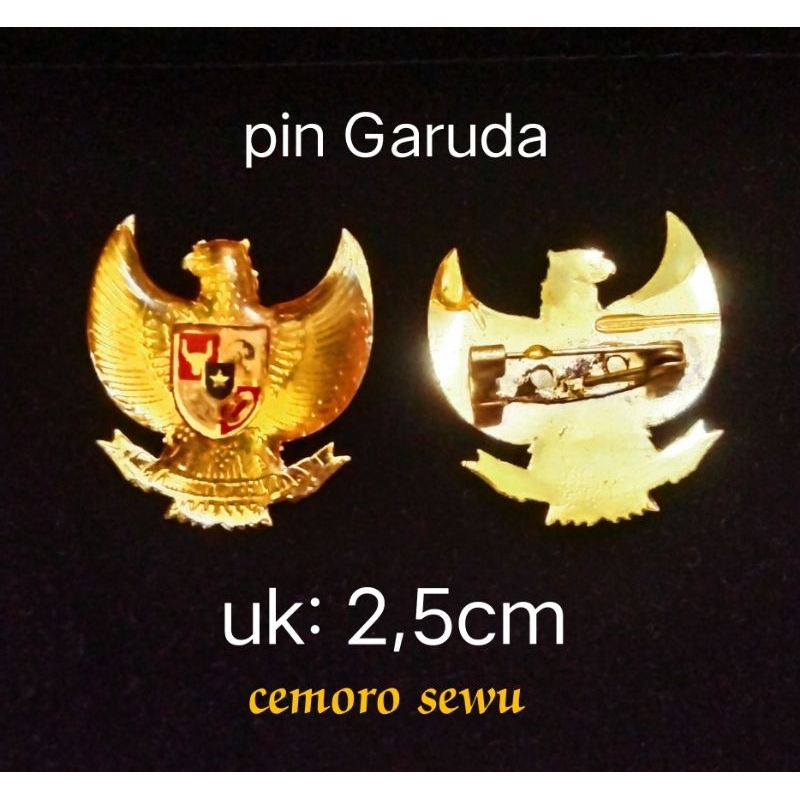 Jual pin garuda 2,5cm bros garuda peci paskibra | Shopee Indonesia