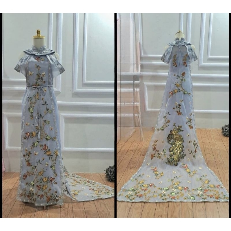 Jual Cheongsam dress sangjit / qipao / baju china chinese | Shopee ...