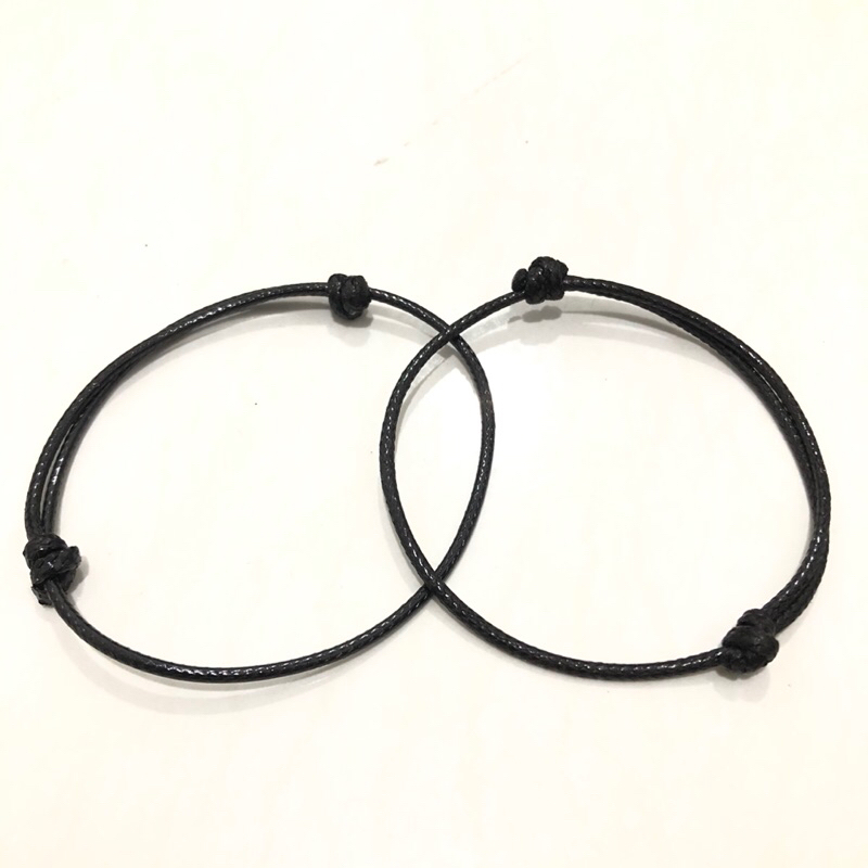 Jual GELANG POLOS HITAM | GELANG COUPLE | COUPLE BRACELET | GELANG ...
