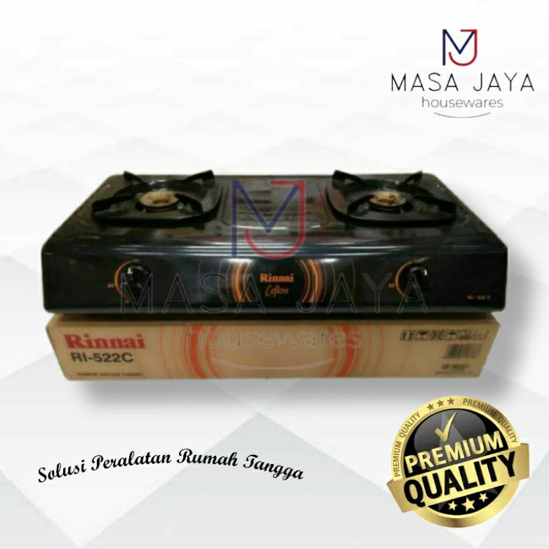 Jual Kompor Gas Rinnai RI-522C 2 Tungku Original | Masa Jaya Housewares ...
